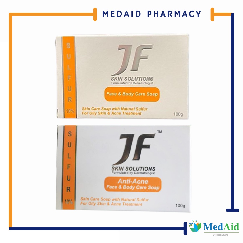 Jf Anti Acne Sulfur 100g Sulphur 10 Face And Body Soap 100g Shopee Malaysia