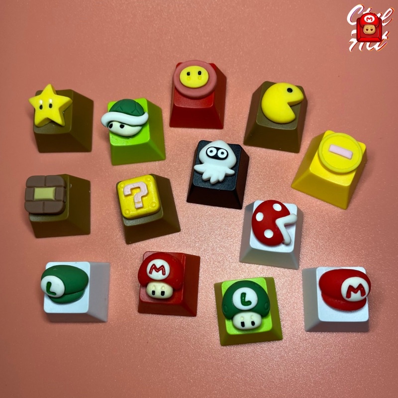 7 SUPER MARIO KEYCAP FOR MECHANICAL KEYBOARD | Shopee Malaysia