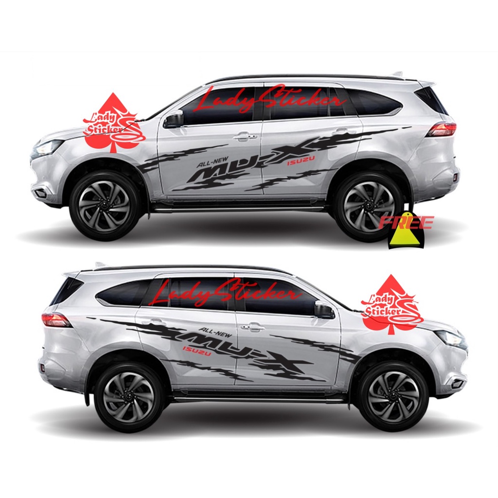 Cutting MU-X CAR STICKER LATEST ISUZU MU-X CAR STICKER | Shopee Malaysia