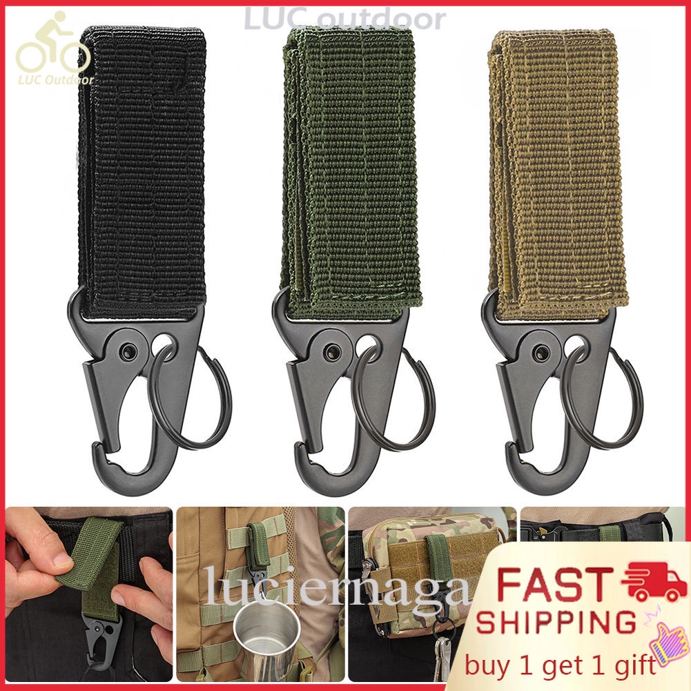 [LUC] 2pcs Hanging Buckle Molle Nylon Webbing Belt Triangle Buckle ...