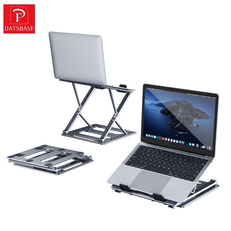 OATSBASF Multi-Speed Laptop Stand Aluminum Metal Raisable Height ...