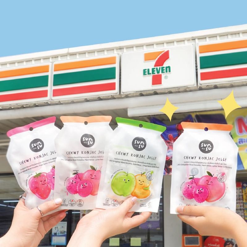 SunSu Chewy Konjac Jelly Thailand ( Halal) 6pcs 🍇🍓🍏🍊🍑🍒 | Shopee Malaysia