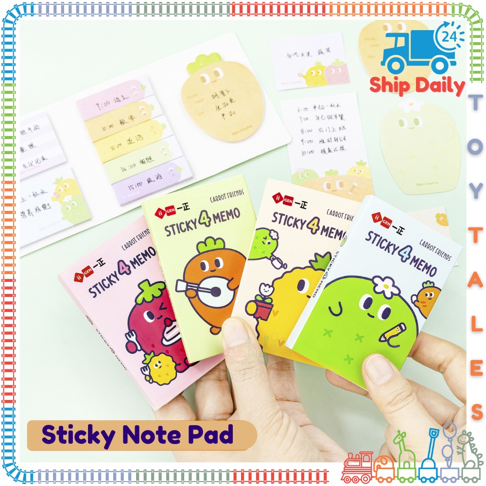 Cute Sticky Notes Memo Pad 🍭 Reminder Label Notepad 🍭 Pocket Note Pads ...