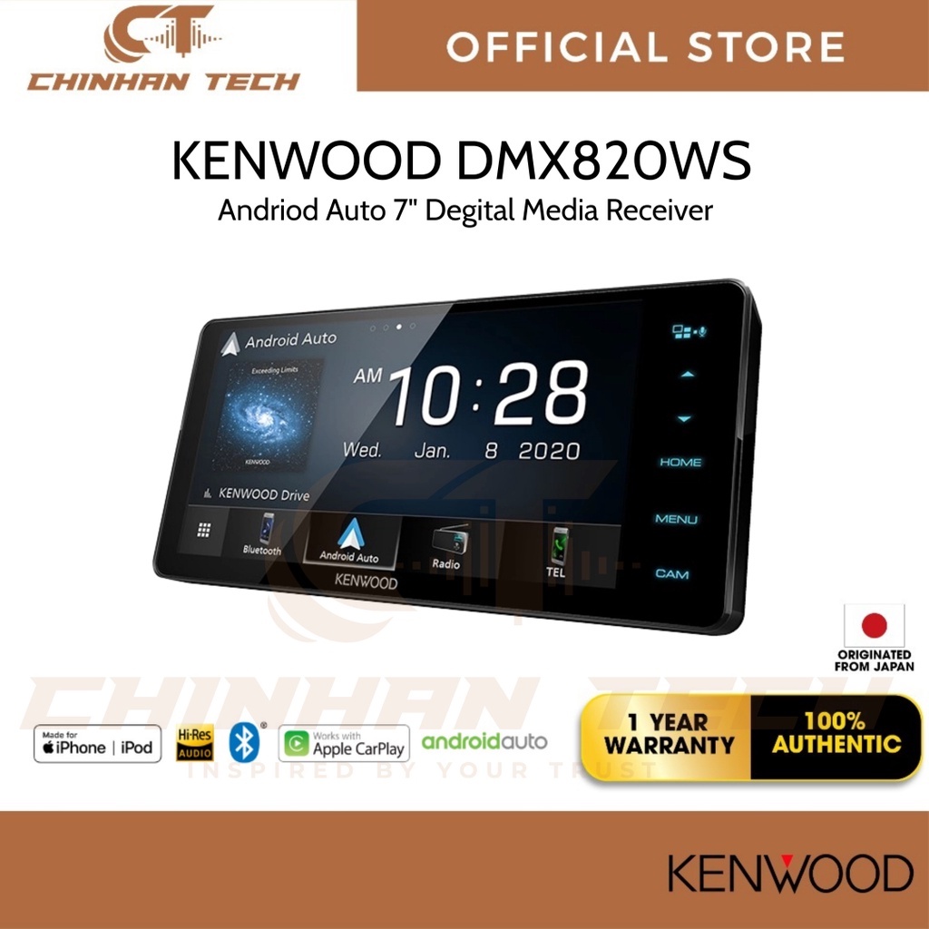 Kenwood DMX820WS Andriod Auto 7" Degital Media Receiver | Shopee Malaysia