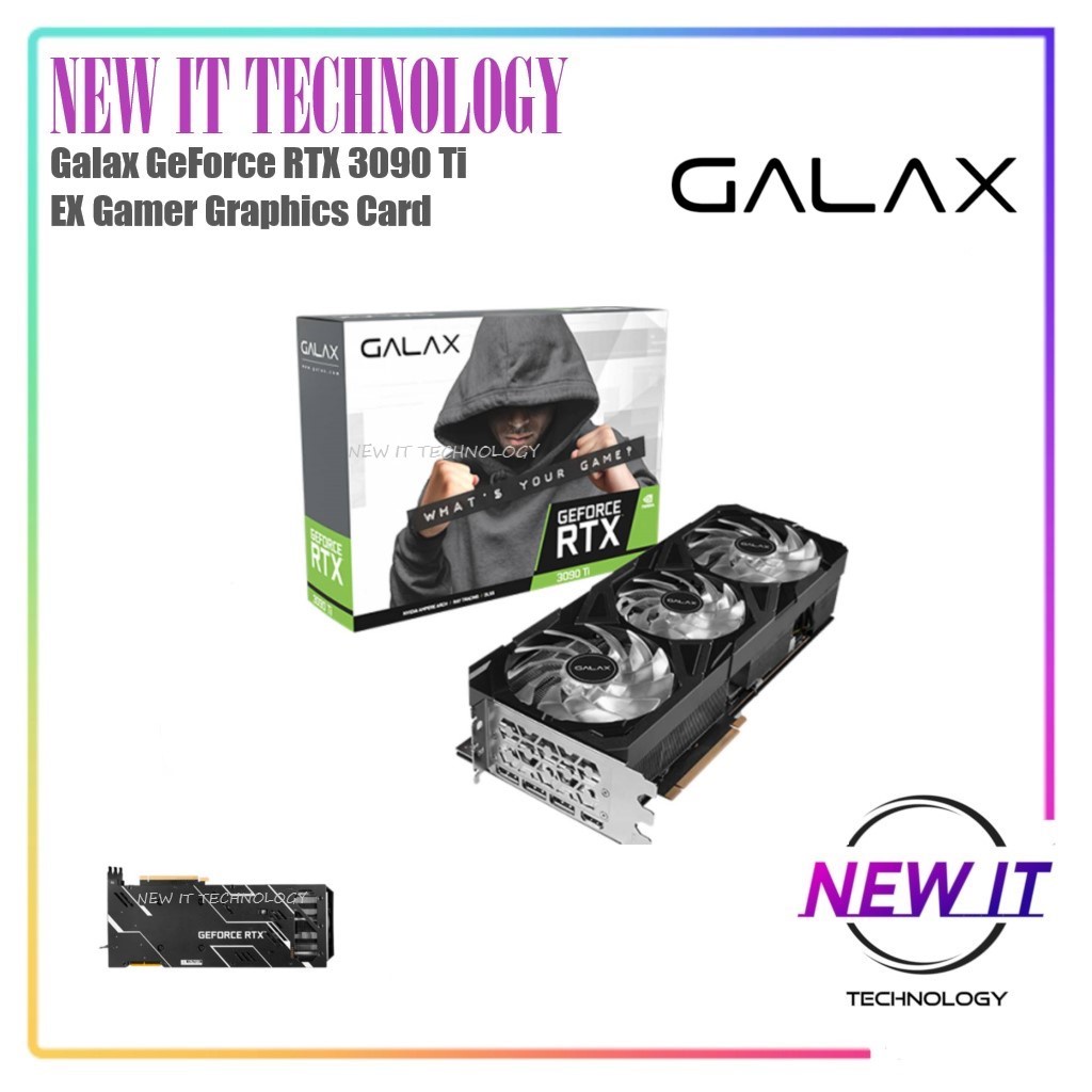 Galax GeForce RTX 3090 Ti EX Gamer (1-Click OC Feature)24GB GDDR6X G ...