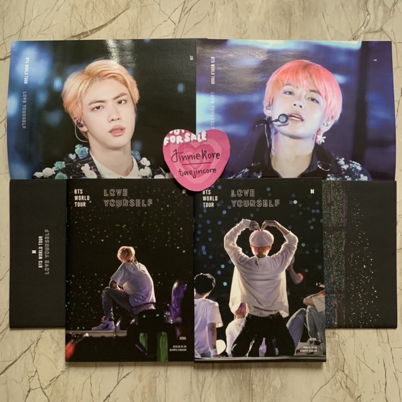 Bts LOVE YOURSELF IN SEOUL DVD OFFICIAL FOLDED POSTER JIN V LYS WORLD ...
