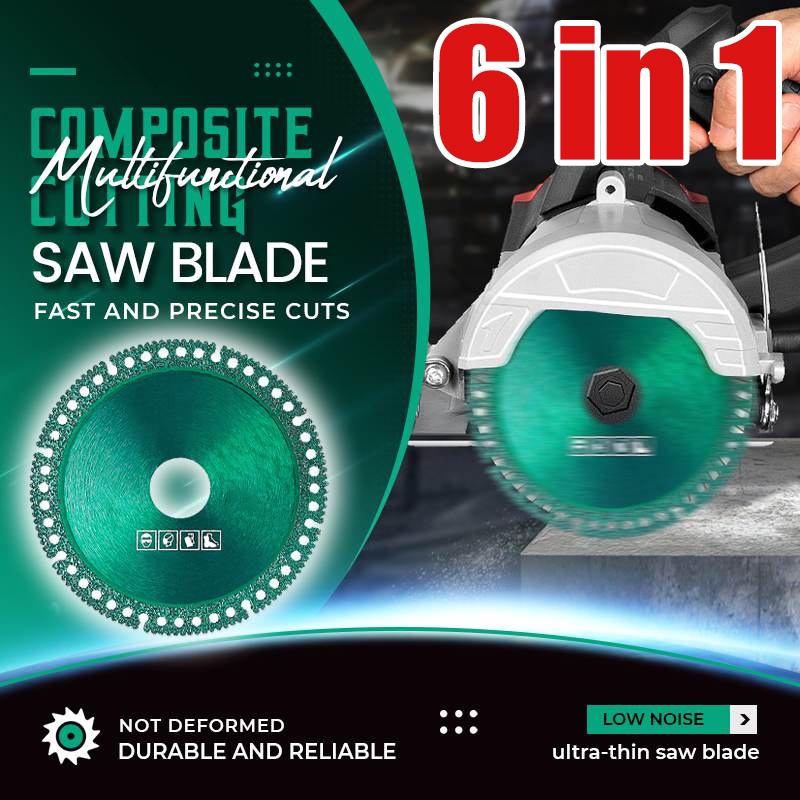 6 In 1 Diamond Cutting Disc Composite Multifunctional Saw Blade 100mm ...
