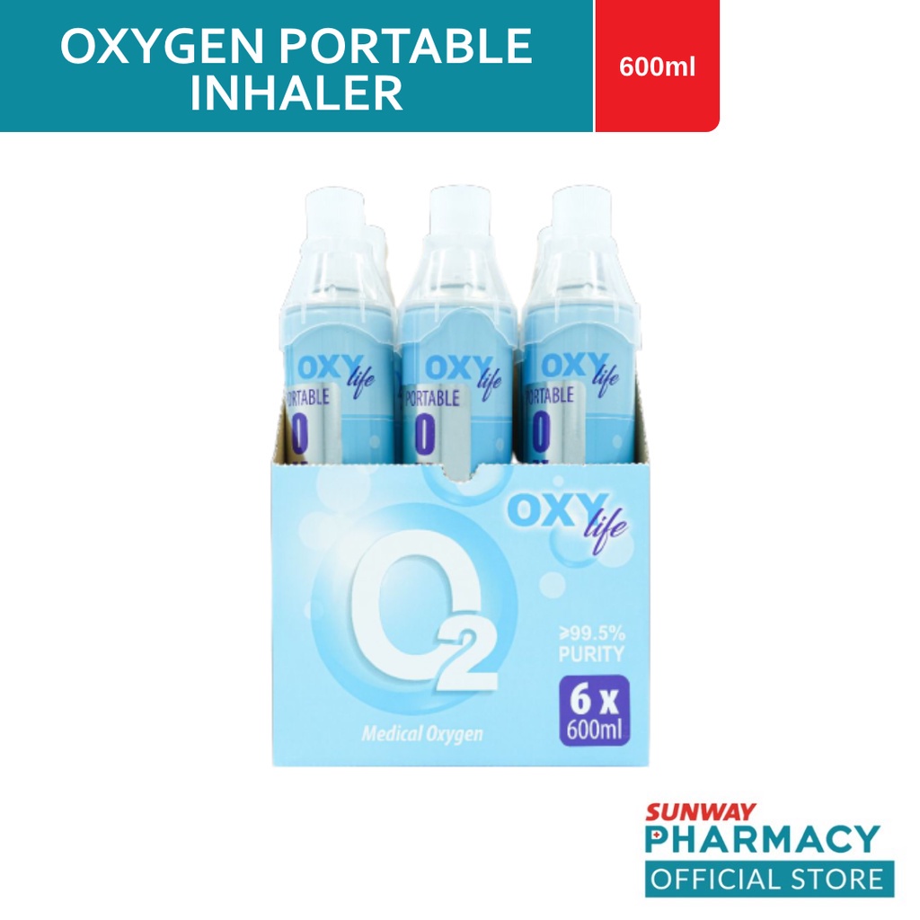 OXY life Portable Medical Oxygen Inhaler (1 x 600ml) | Shopee Malaysia