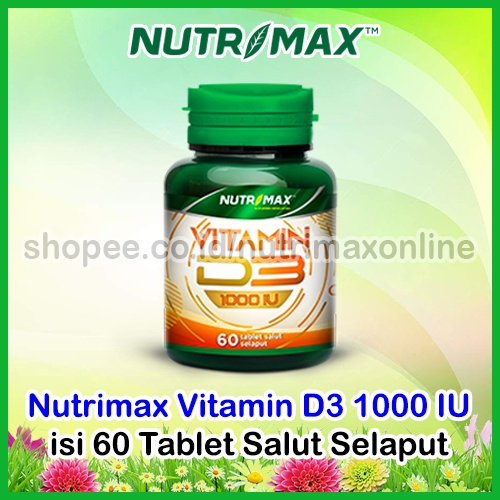 Nutrimax Vitamin D3 1000IU Contents 60 Tablets Vit Immunity Immunity Immunity D3 1000IU | Shopee ...