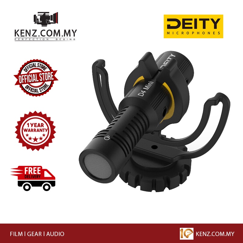 Deity Microphones V Mic D4 / D4 Mini Hybrid Ultra Compact Camera Mount ...