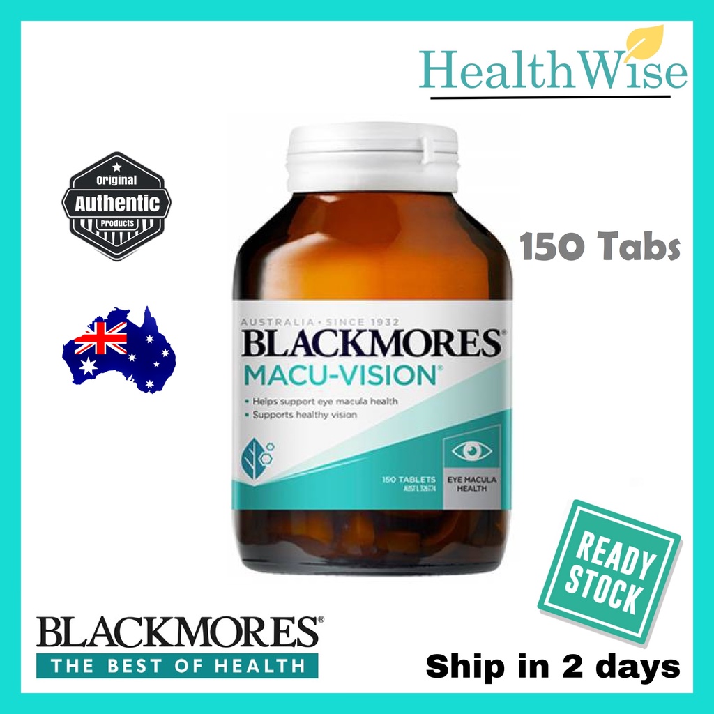 [AUSTRALIA] BLACKMORES Macu-Vision 150 Tablets, Eye Macula Health, with ...
