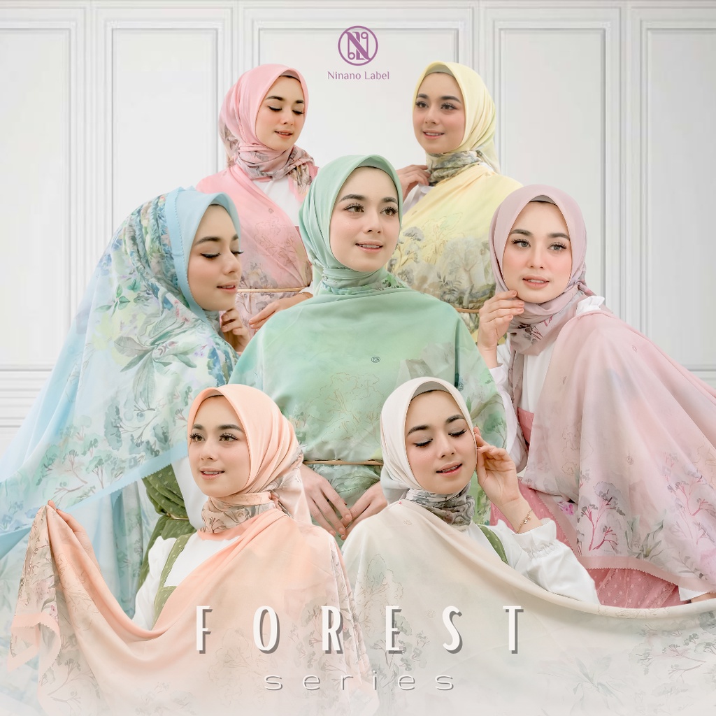 Forest Series/Ninano Label / Quarter / Quadrilateral Hijab ...