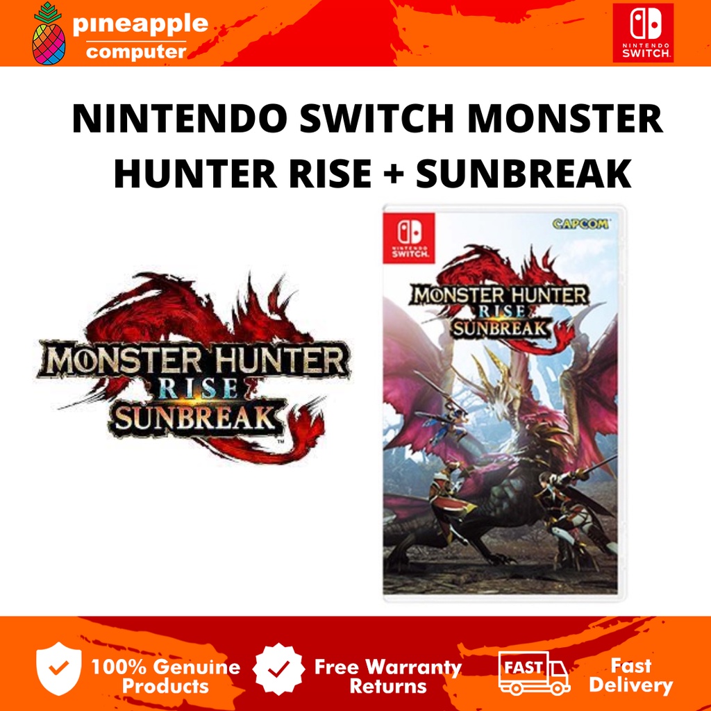 Nintendo Switch Monster Hunter Rise Full Game with SunBreak DLC ...