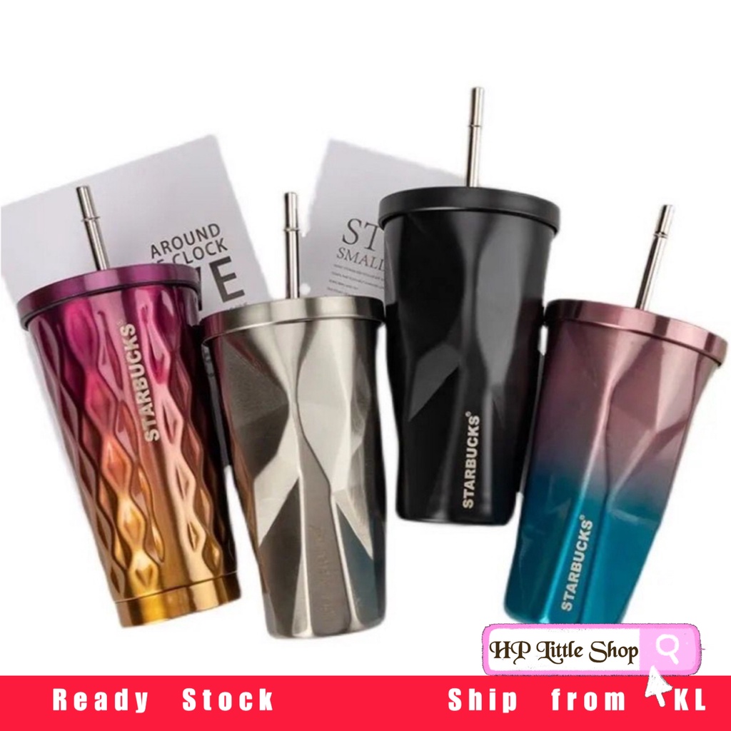 Ready Stock HLS Starbucks Stainless Steel Straw Cup Starbucks Tumbler ...