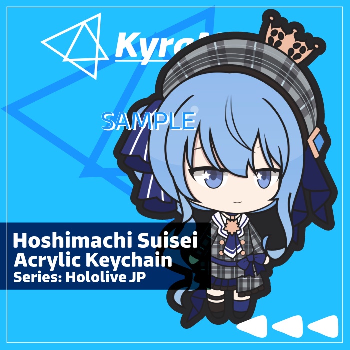 Hololive Japan Hoshimachi Suisei Keychain | KyraMerch Anime Fanmerch ...