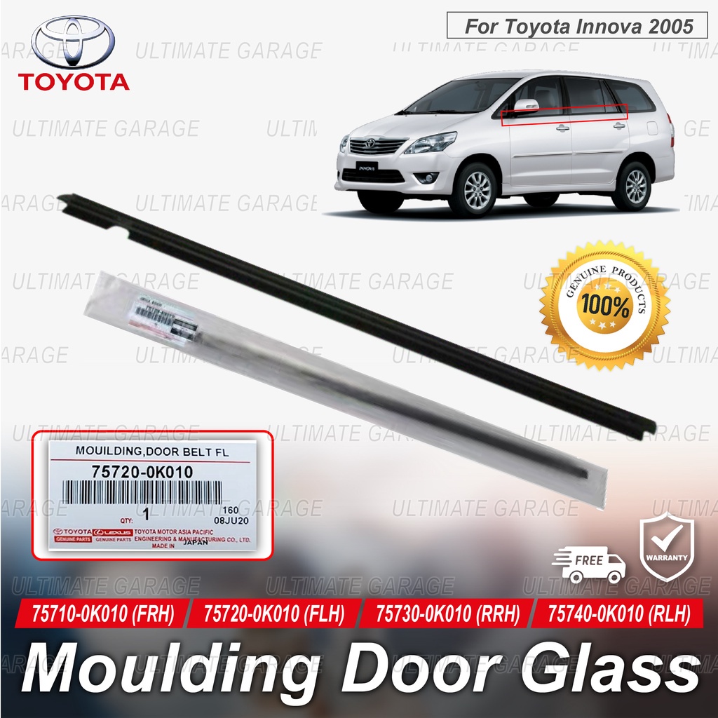 ORIGINAL TOYOTA INNOVA TGN40 2005 GLASS DOOR MOULDING SEAL RUBBER OUTER ...
