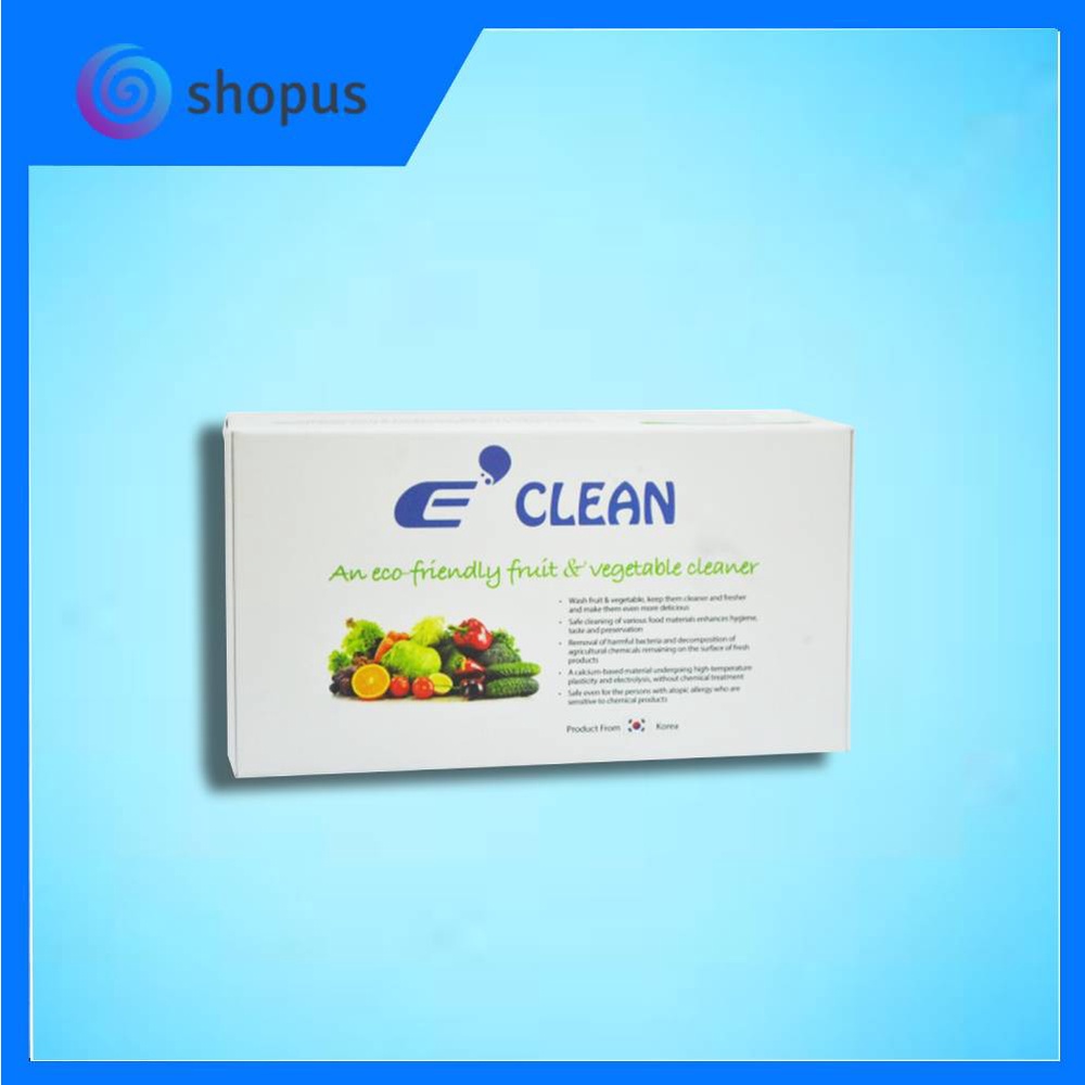E-Clean Fruit and Vegetable Cleaner - 20 Packet x 15g | Shopee Malaysia