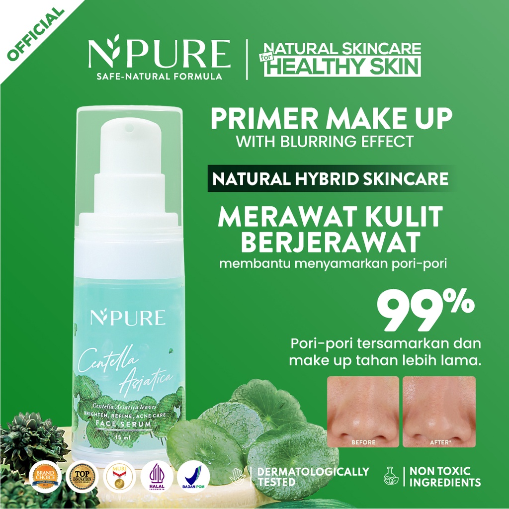 Npure Primer Cica/Anti Acne Primer/Acne Skin Make-up Base | Shopee Malaysia