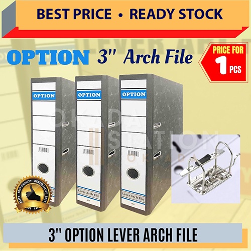 OPTION 3" Lever Arch File / Fail Kulit Keras / Fail Folder / Fail ...