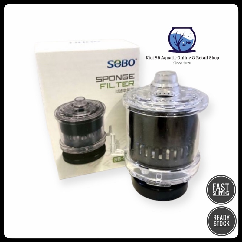 KFEI89 Sobo Aquarium Sponge Filter Sb-333 / Sb-533 with filter media ...