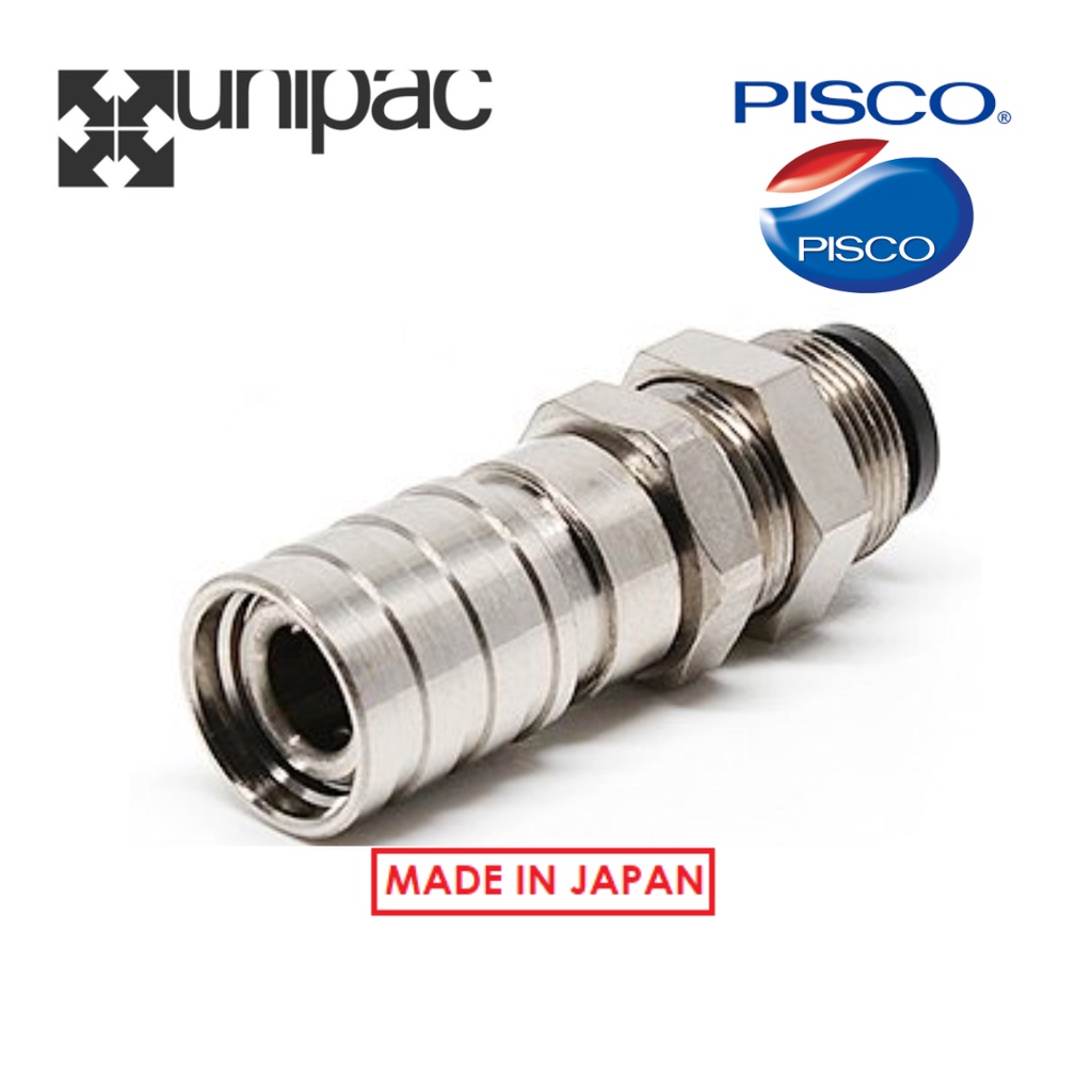 Pneumatic Fitting Pisco Coupling Socket Straight Bulkhead Type E3 Series CPSE3M-4 | Shopee Malaysia