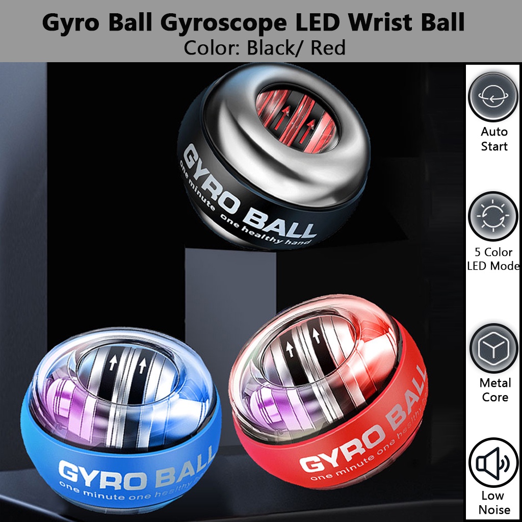 3H Bola Gyro LED | Wrist Power Ball | Alat Latihan Pergelangan Tangan ...