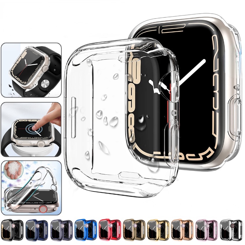 360 Full Soft Clear TPU Screen Protector Case For Apple Watch Series ...