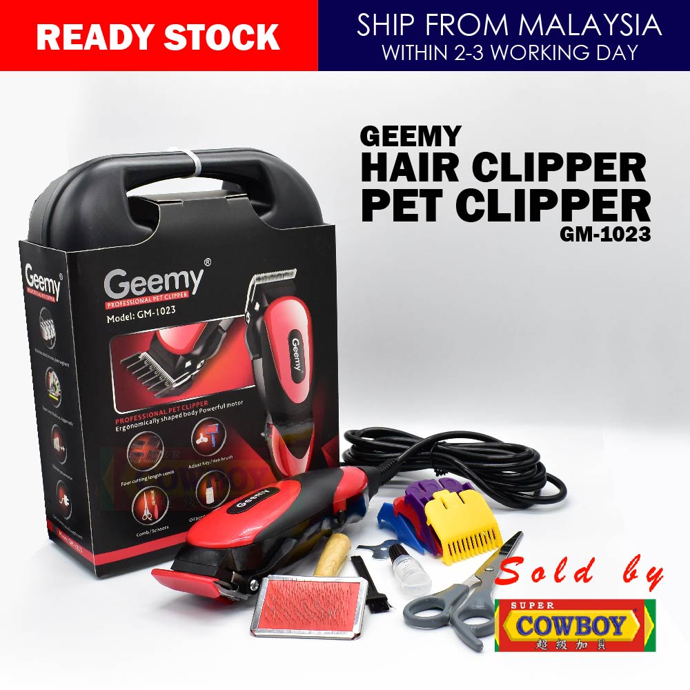 Professional Pet Cat Dog Hair Trimmer Grooming Kit Geemy Hair GM-1023 ...