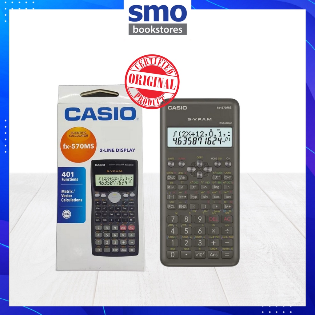 [CASIO] - FX-570MS II CASIO ELEC. CALCULATOR - KALKULATOR | Shopee Malaysia