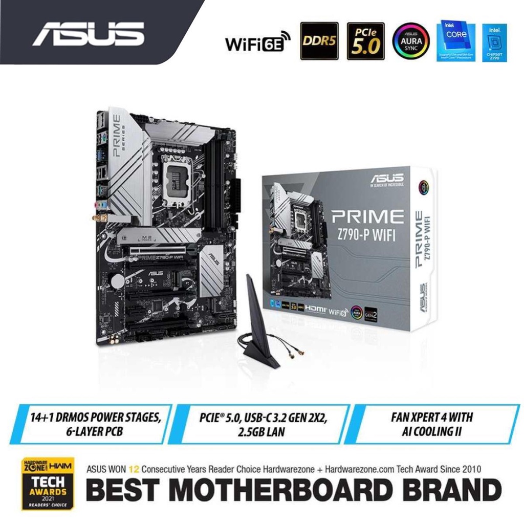 ASUS PRIME Z790-P WIFI CSM GAMING SOCKET LGA1700 MOTHERBOARD ( PRIME ...