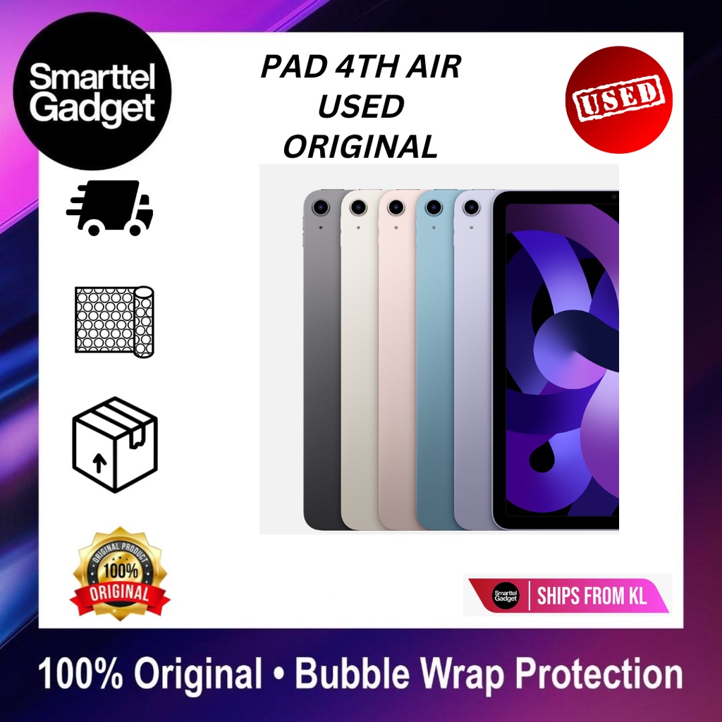 PAD AIR4TH / AIR 5th ORIGINAL USED [1 MONTH WARRANTY BY SMARTTEL GADGET ...