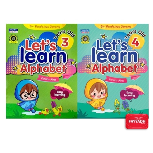 [3 DAN 4 TAHUN] PRASEKOLAH LET'S LEARN ALPHABET -siri pandainya sayang- | Shopee Malaysia