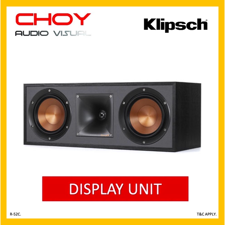 KLIPSCH R-52C REFERENCE CENTER SPEAKER (Display Unit) | Shopee Malaysia
