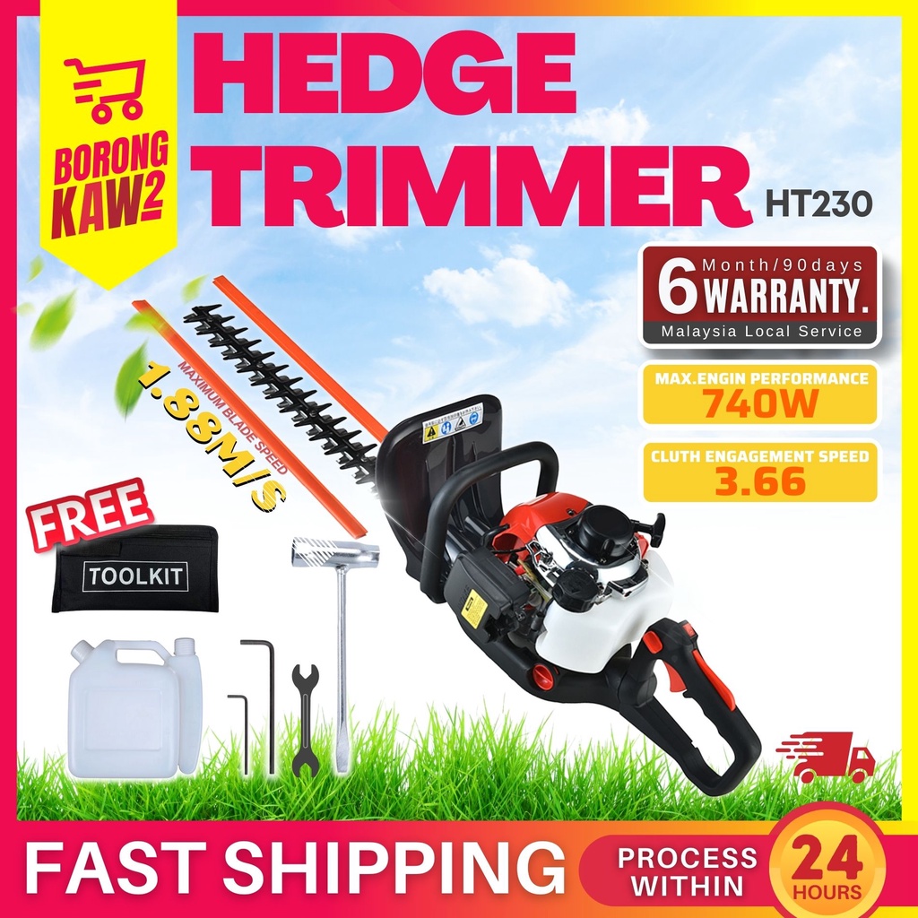 HT230 Hedge Trimmer Petrol Grass Trimmer Mesin Trimmer Mesin Trim Pokok ...