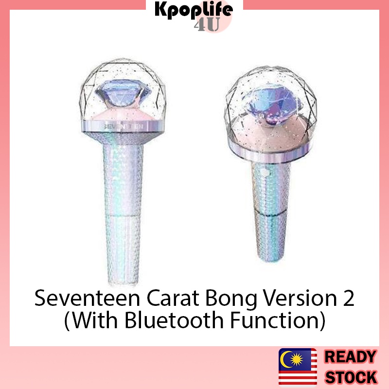 Seven-teen Carat Bong Version 2 Bluetooth Light Stick Kpop Concert Goods Lightstick Fans Support ...