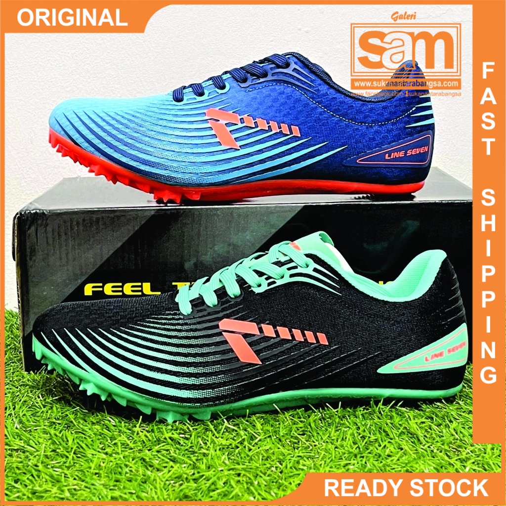 Line 7 S-1150 Kasut Spike Track and Field Running Spike Shoes | Shopee ...