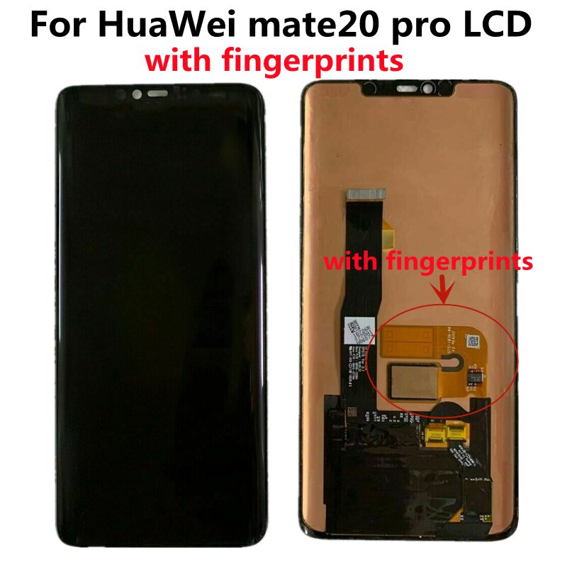 Original For Huawei mate 20 pro LCD Original Super AMOLED Display Touch Screen Without Frame ...