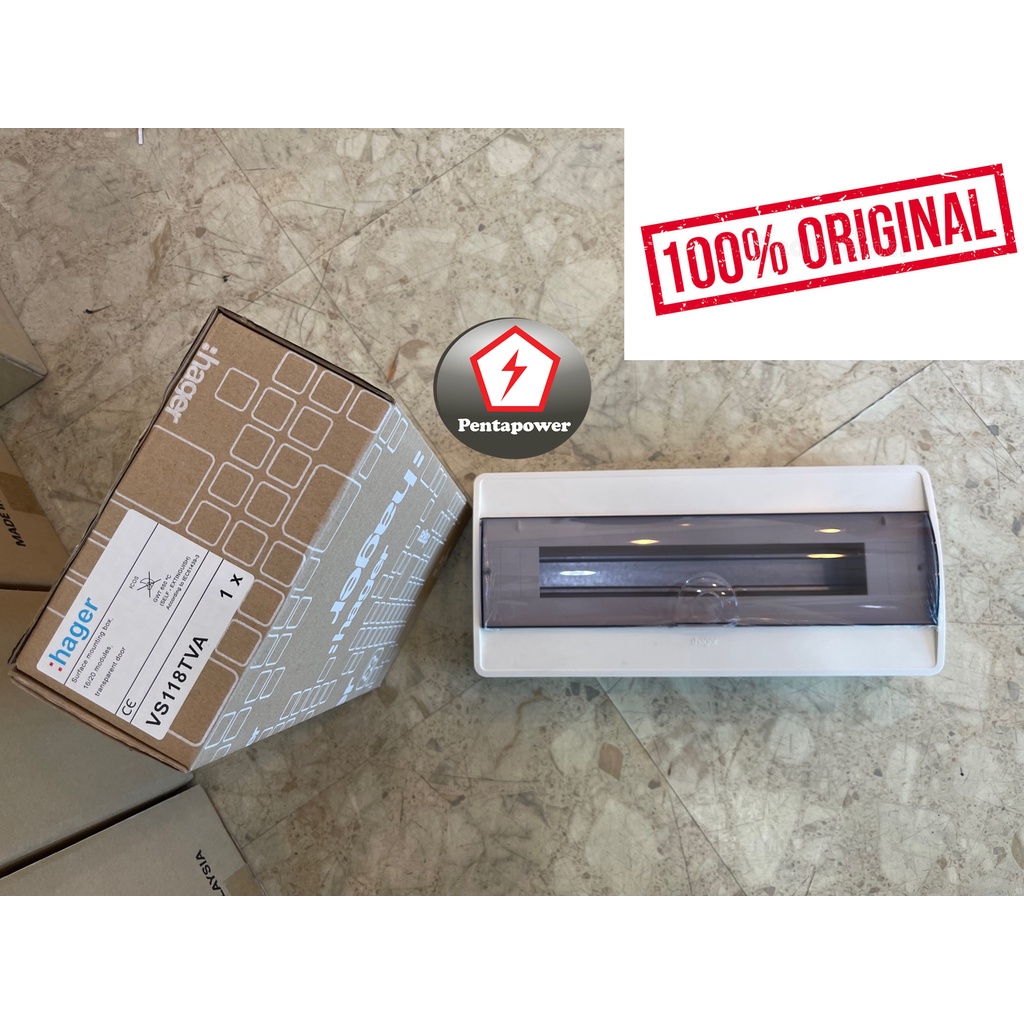 HAGER VS118TVA SURFACE ENCLOSURE18WAYS TRANSPARENT DOOR | Shopee Malaysia