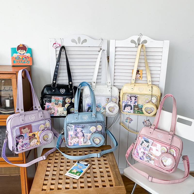 Kawaii Ita Bag with Coin Purse Stylish Japanese School Crossbody Bag ...