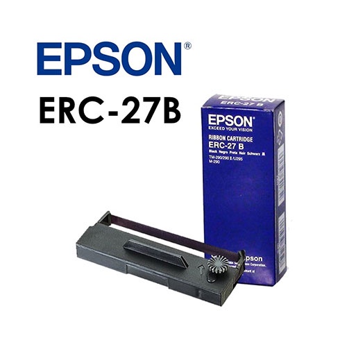 EPSON ERC-27B RIBBON CARTRIDGE BLACK(ORIGINAL GENUINE EPSON) | Shopee ...