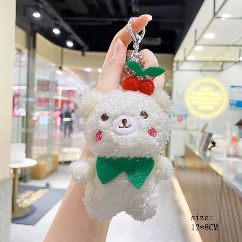 Cute Plush doll Keychain Female Bag key chain Pendant Cartoon Schoolbag ...