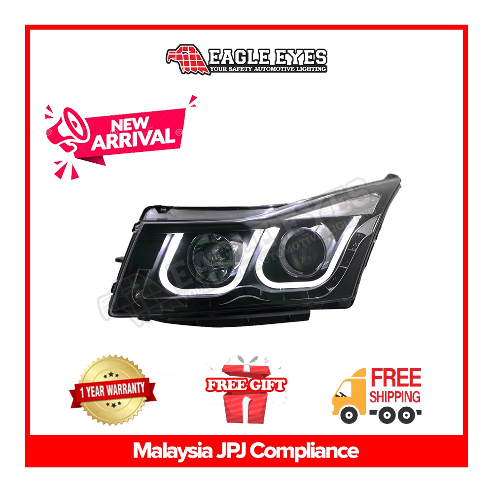 CHEVROLET CRUZE J300 2011-2016 PROJECTOR LED U-CONCEPT HEADLAMP ...