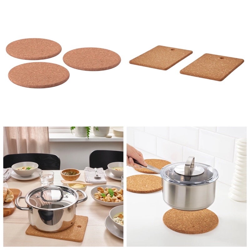 HEAT Cork Pot Stand Gabus Alas Periuk panas Cork pot stand | Shopee ...