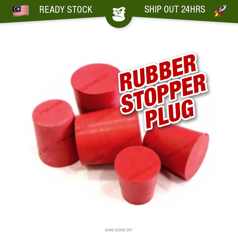 Rubber Stopper Plug Water Container Solid Red Insert Stopper Water Tub ...