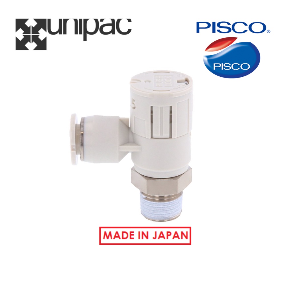Pneumatic Fitting Pisco Speed Controller Elbow Type With Push Lock ...