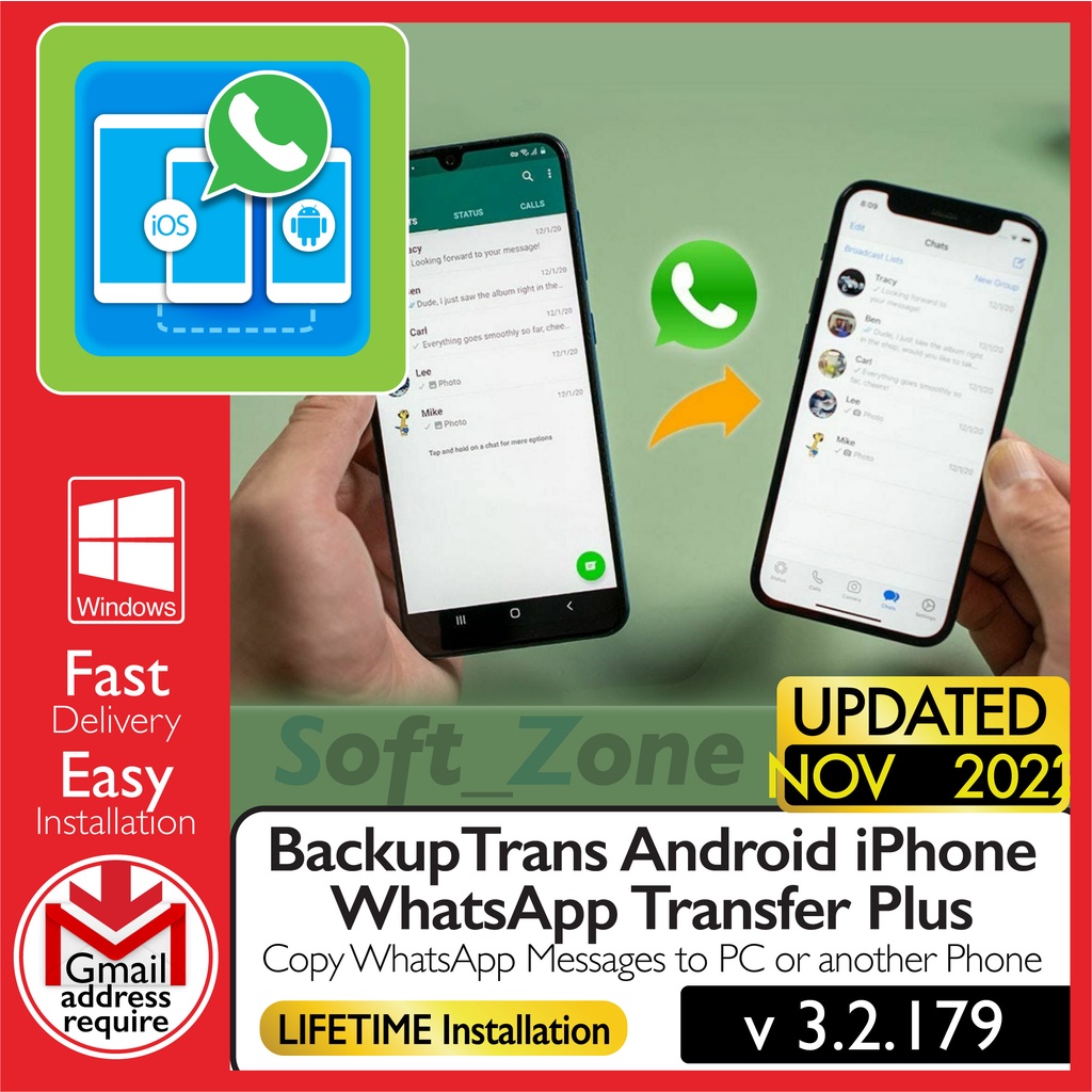BackupTrans Android iPhone WhatsApp Transfer Plus 3.2.181 (x64) - Copy ...