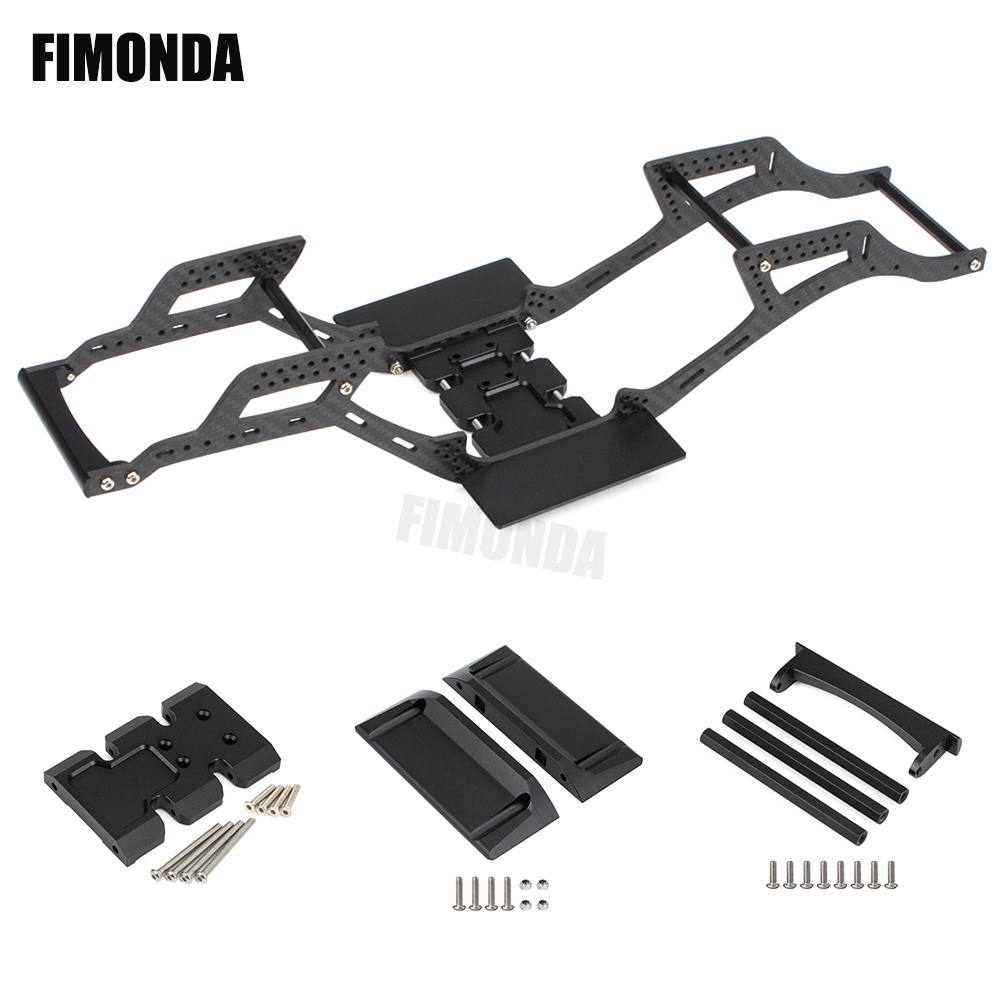 Carbon Fiber LCG Chassis Kit for 1/10 RC Crawler SCX10 II Element ...
