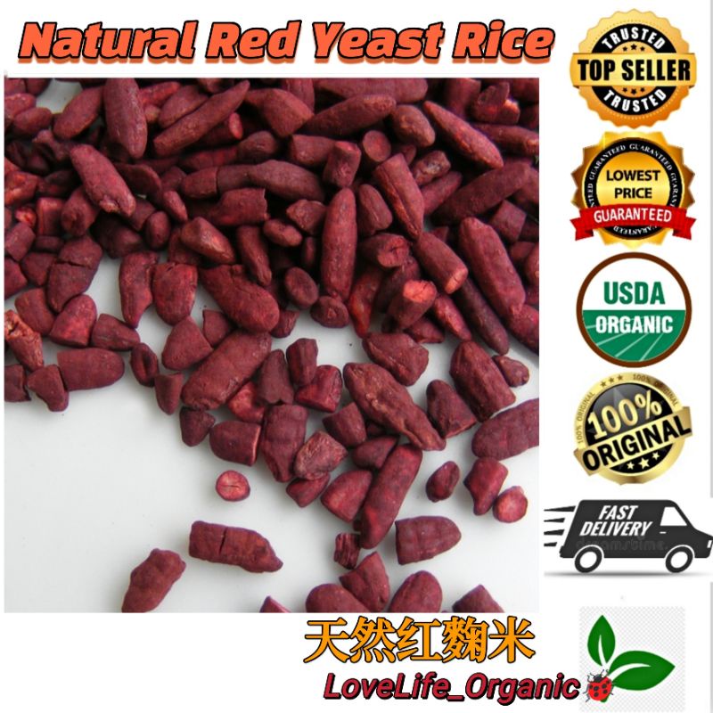 Natural Red Yeast Rice 200g 天然红麴米 Exp:4/2026 | Shopee Malaysia