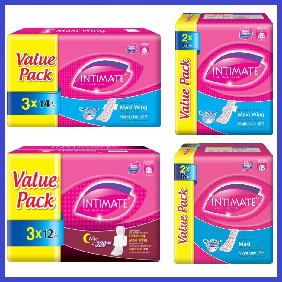 Intimate Tuala Wanita Malam Nitelong Maxi Wing/Non Wing Night use 280mm ...
