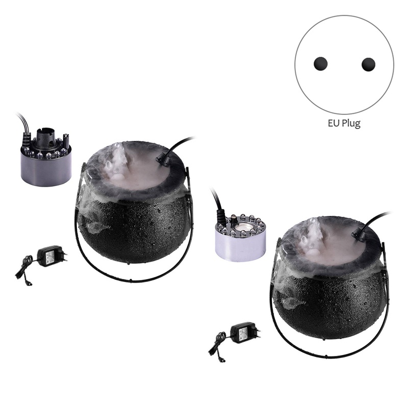 Halloween Smoke Machine LED Humidifier Fog Mist Maker Color Changing ...